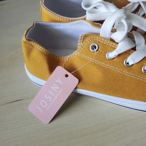 Josiny | Shoes | Mustard Yellow Josiny Slides Sneakers | Poshmark
